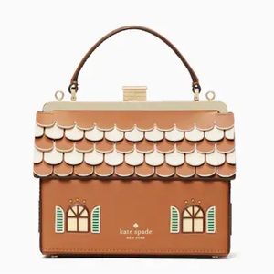 kate spade | Bags | Nwt Kate Spade Gingerbread House Purse Top Handle ...